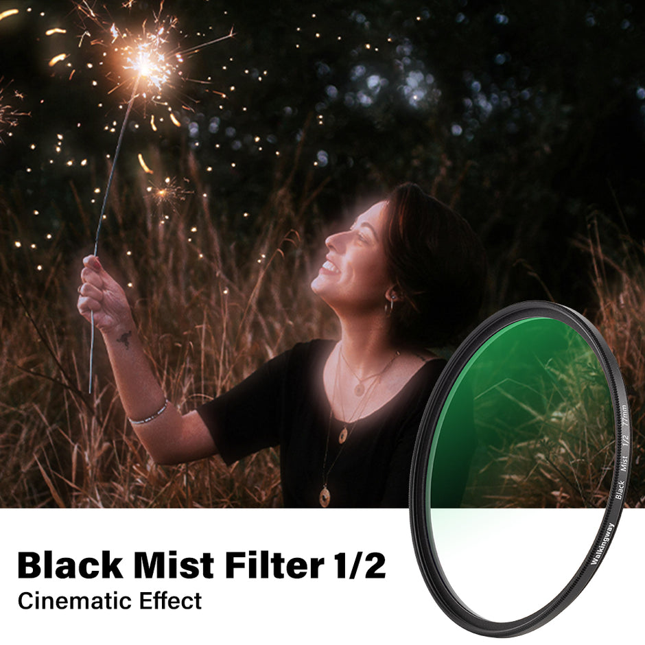 WalkingWay Black Mist Filters 1/2 1/4 1/8 Diffusion Filter Ultra Slim ...