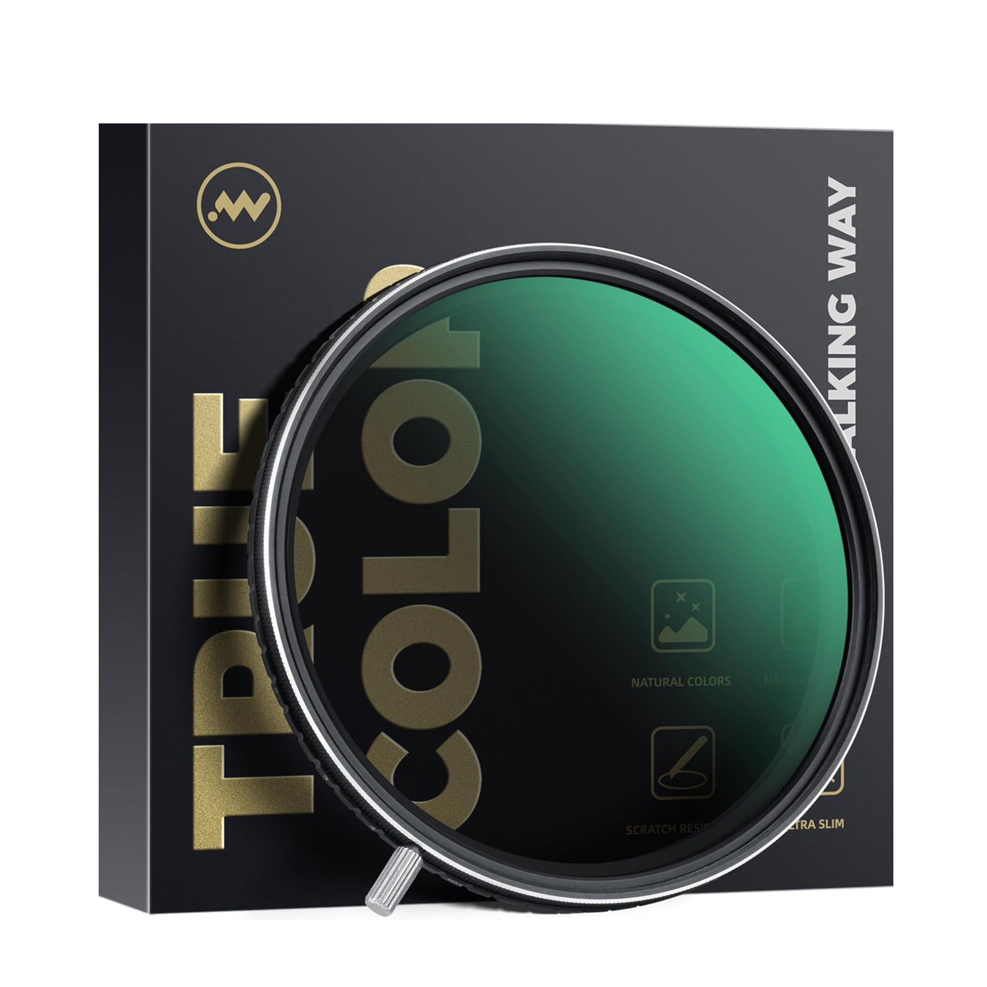 WalkingWay True Color ND Filter Variable ND2-32 (1-5 Stops) Camera Lens ...